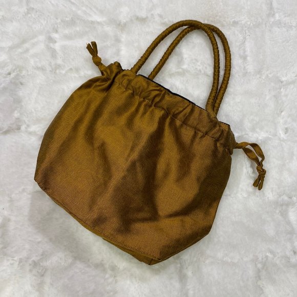 AZALEA | Bags | Azalea 0 Silk Made In Italy Silk Bag In Gold | Poshmark